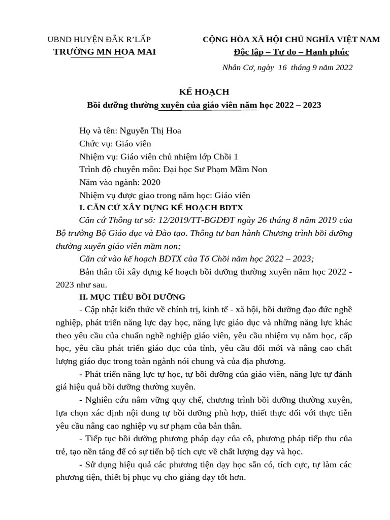 Kh-Ghi Chép BDTX, Hoa 2023 | PDF