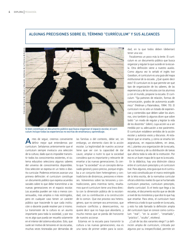 El Currículum | PDF | Plan de estudios | Escuelas