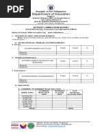 DepEd Activity Completion Report Template | PDF
