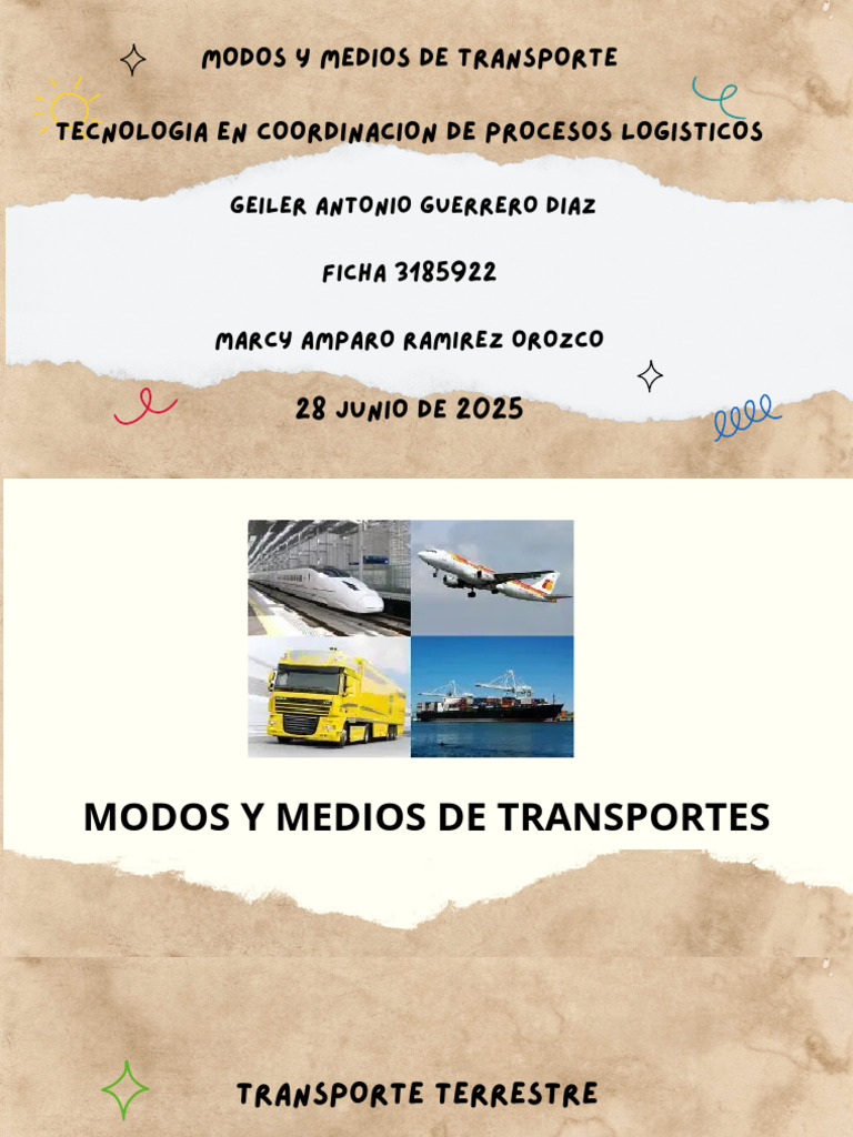 Modos de Transporte y Logística Eficiente | PDF | Transporte | Tren