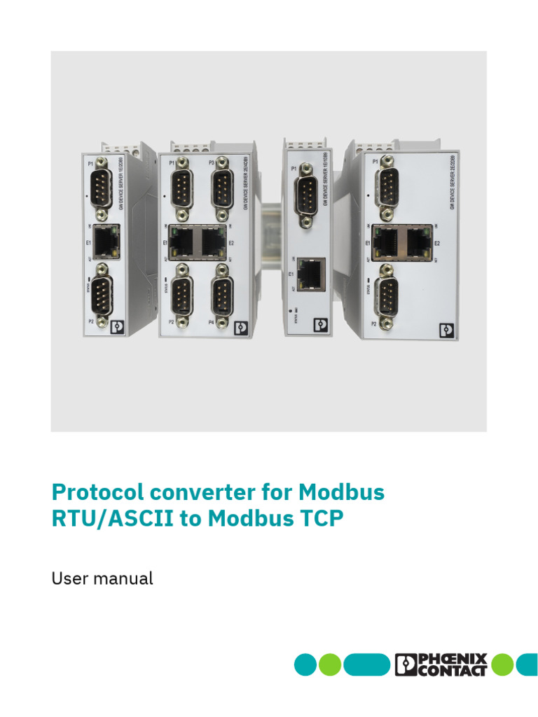 Modbus TCP/RTU Protocol Converter Manual | PDF | Telecommunications ...