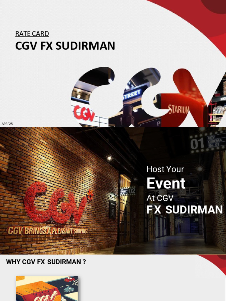 (CGV FX) - Rate Card April 2025 | PDF | Movie Theater | Video