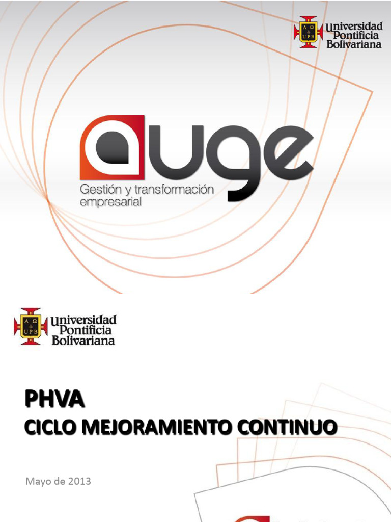 Presentacion Mayo 24 PHVA | PDF | Causalidad | Calidad (comercial)