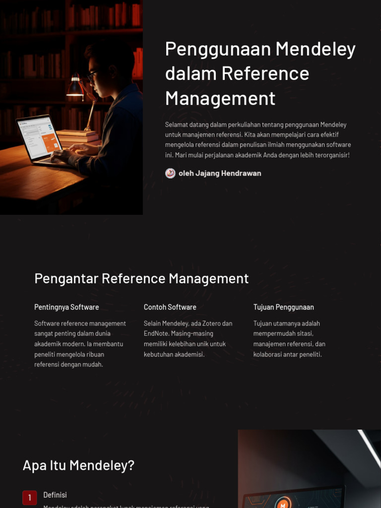 Penggunaan Mendeley Dalam Reference Management | PDF