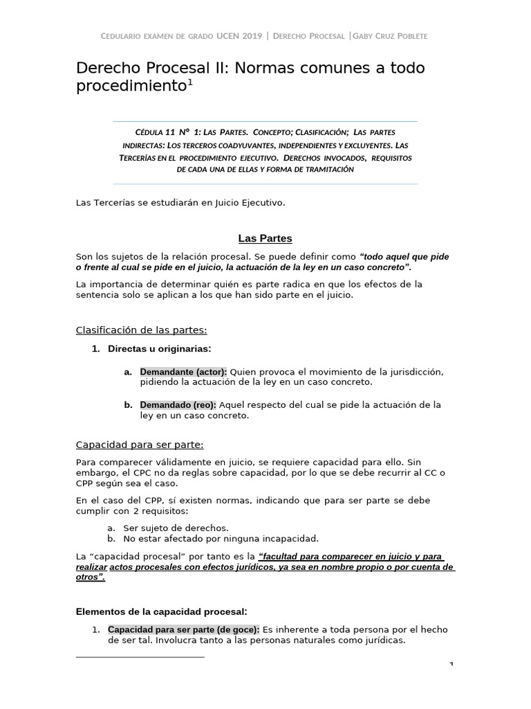 Procesal 2 - Normas Comunes A Todo Procedimiento | PDF | Ley procesal | Demanda judicial