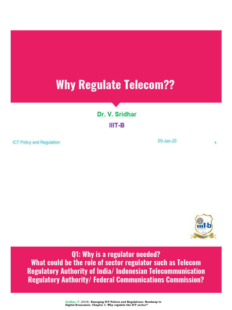 Importance of Telecom Regulation Explained | PDF | Externality | Market ...