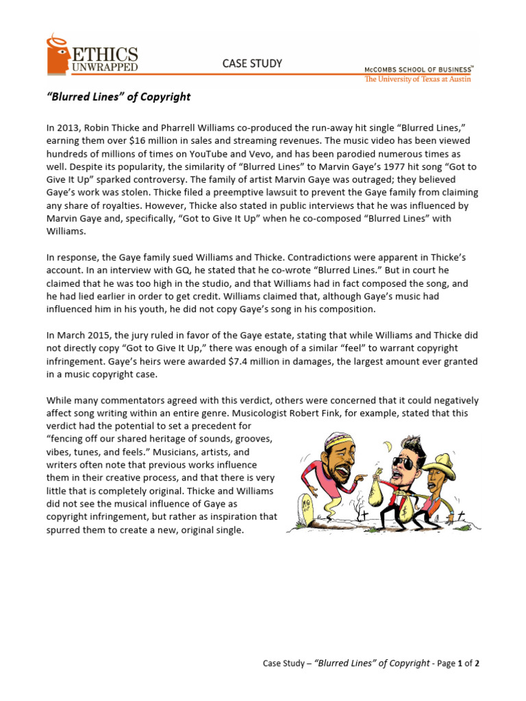 Copyright Controversy: Blurred Lines | PDF