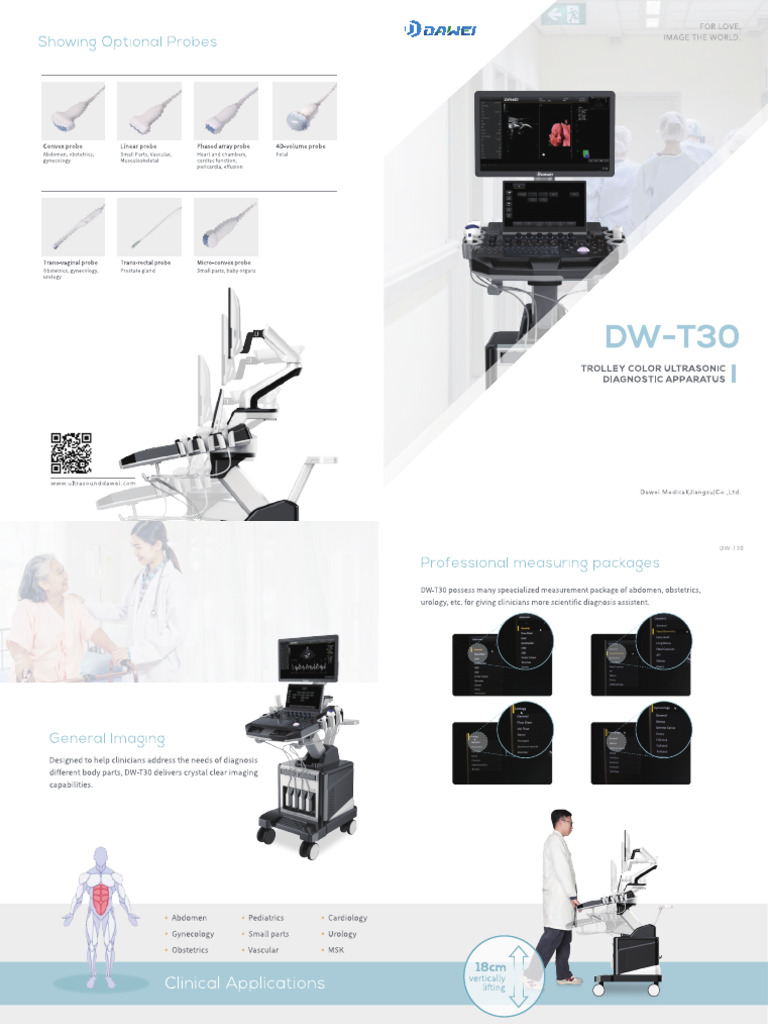 DW T30 Trolley Color Ultrasonic Diagnostic Apparatus | PDF