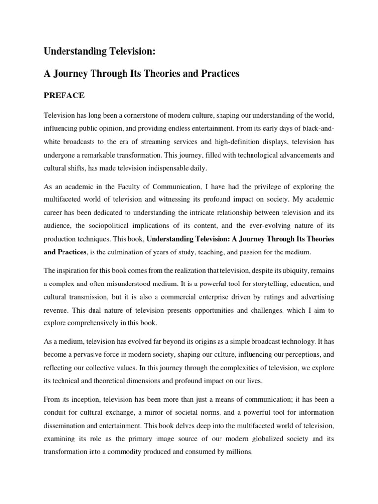 The Evolution of Television Media | PDF | Value (Economics) | Exchange ...