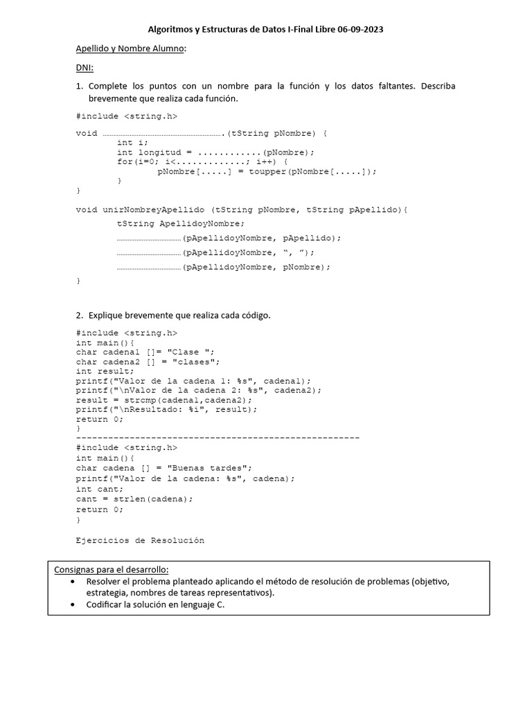 Ejercitación Extr - Examen Libre 2023 | PDF | Matemáticas Aplicadas | Ingeniería de software