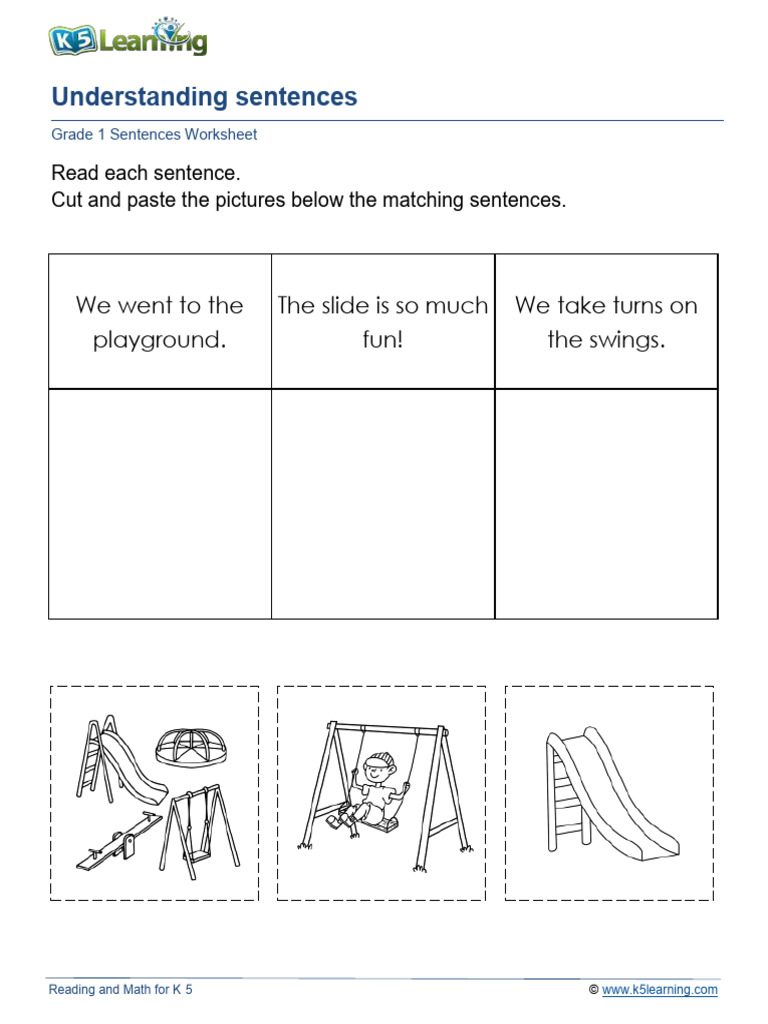 Grade 1 Understanding Sentences C | PDF