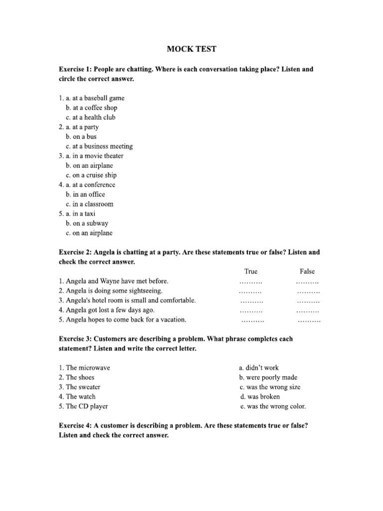 Mock Test | PDF