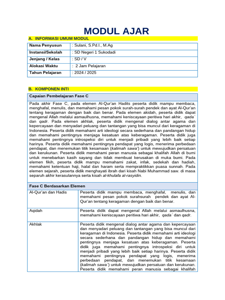 Modul Ajar Bab 4 (Repaired) | PDF