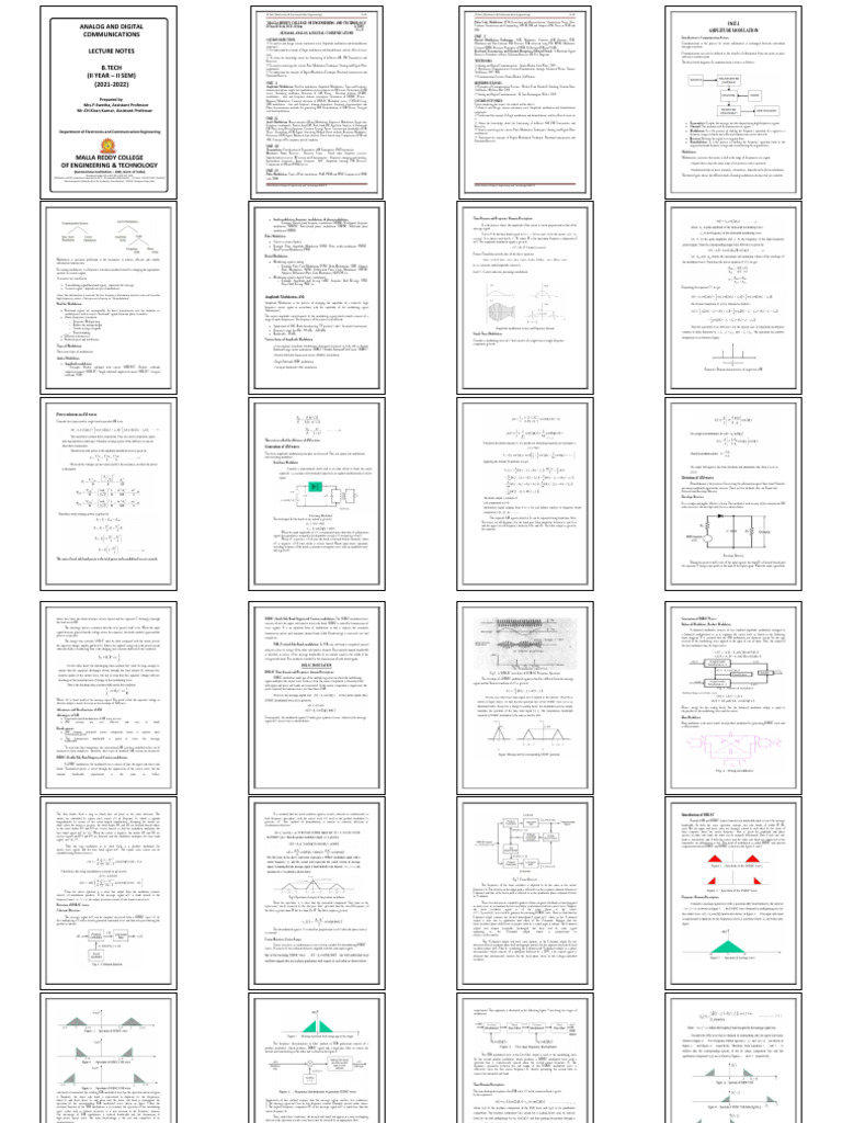 Analog and Digitalcommunications | PDF | Modulation | Frequency Modulation