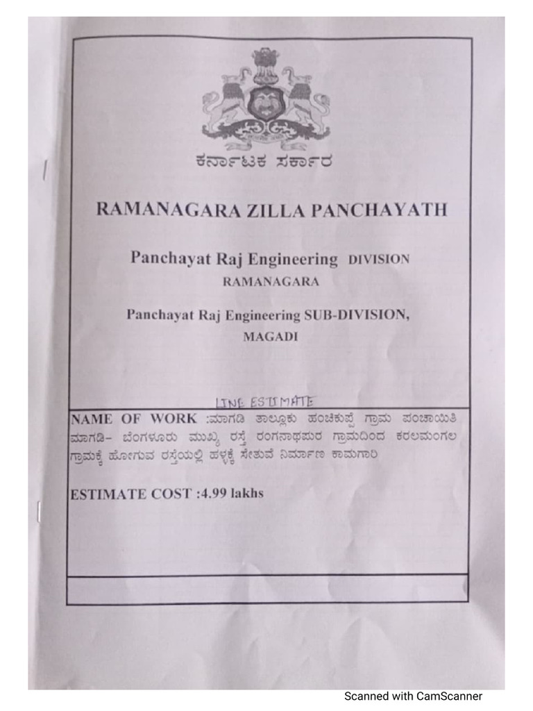 Bridge Estimate | PDF