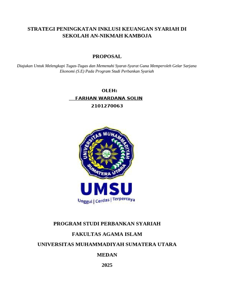 Cover Proposal Penelitian | PDF