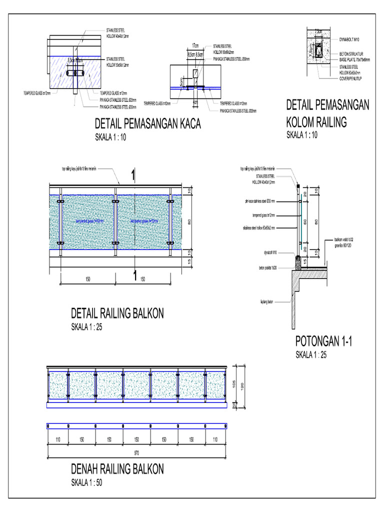 Railing Balkon Void Masjid | PDF