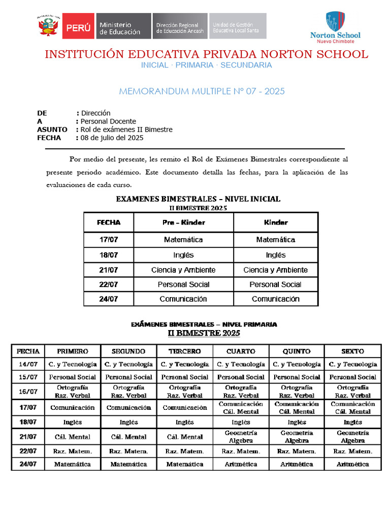 Memorandum Multiple #07 - 2025 | PDF