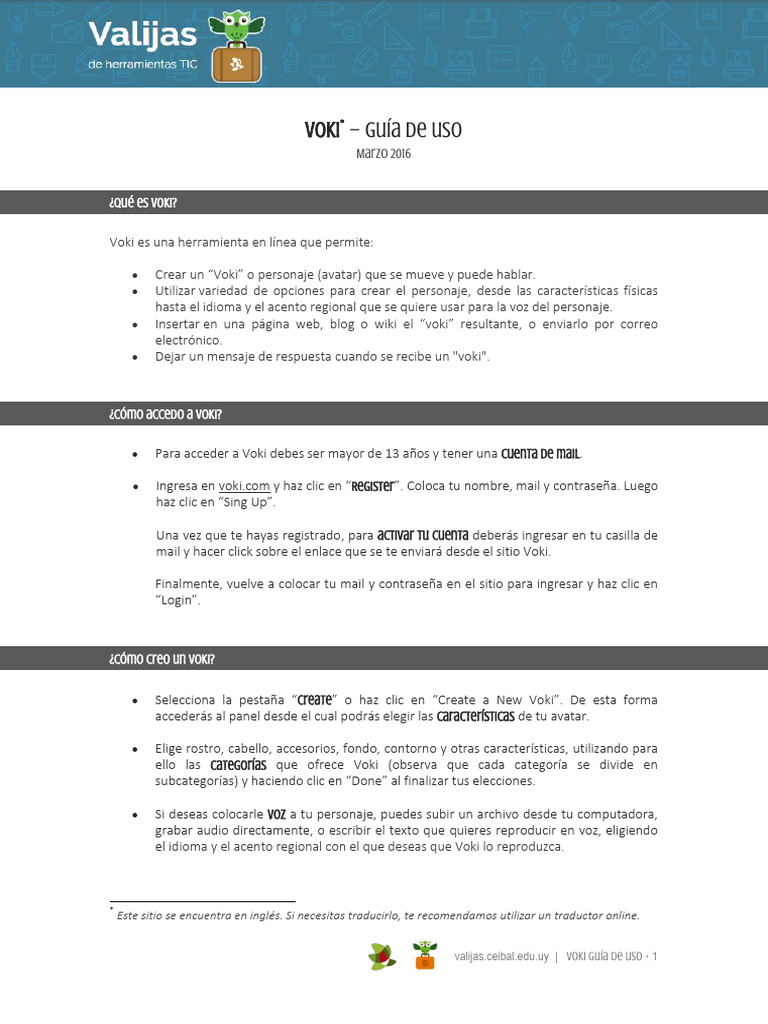Voki | PDF | Software | ciberespacio