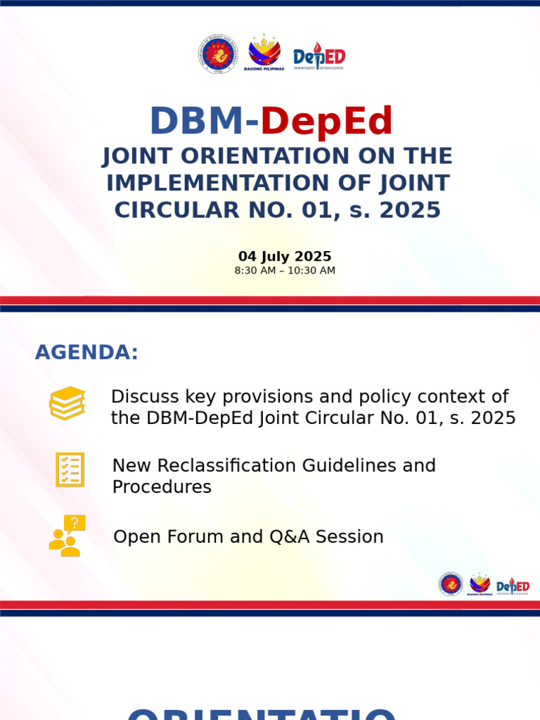DBM-DepEd Joint Circular 01, s. 2025 Overview | PDF | Teachers | Salary