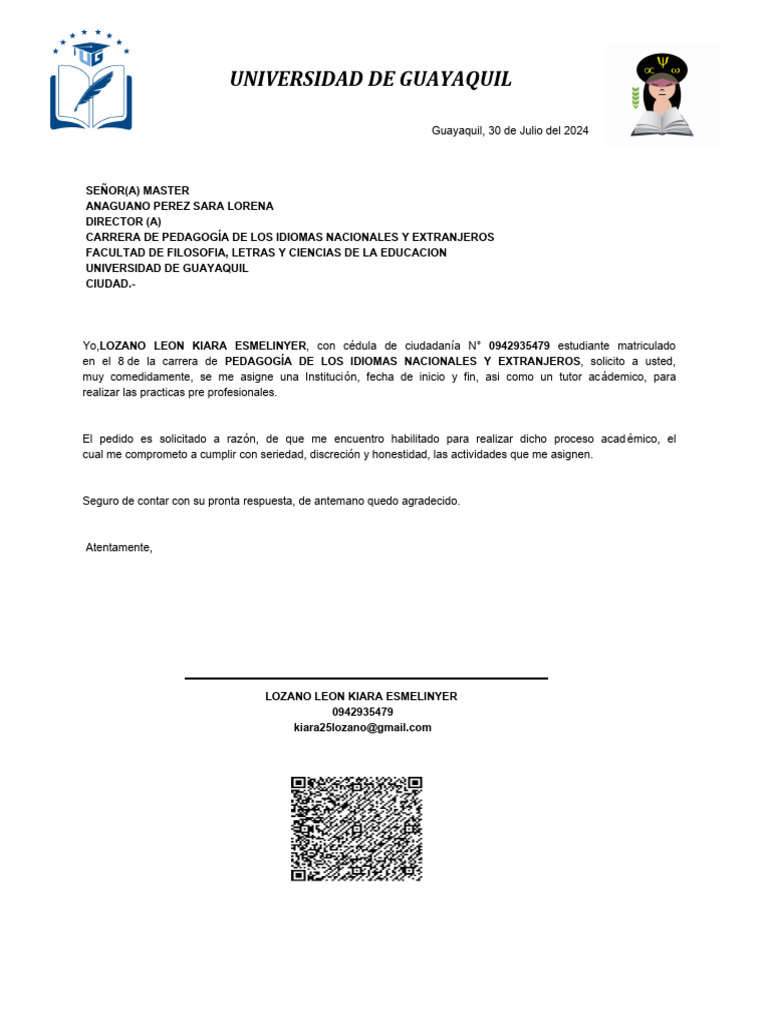 Solicitud A La Universidad PPP | PDF