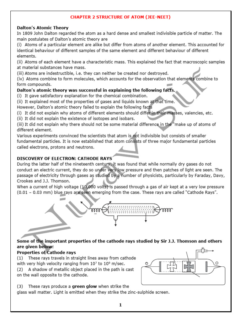 Structure of Atom | PDF | Electromagnetic Radiation | Atomic Nucleus