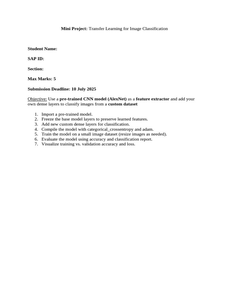 Mini Project 1 | PDF