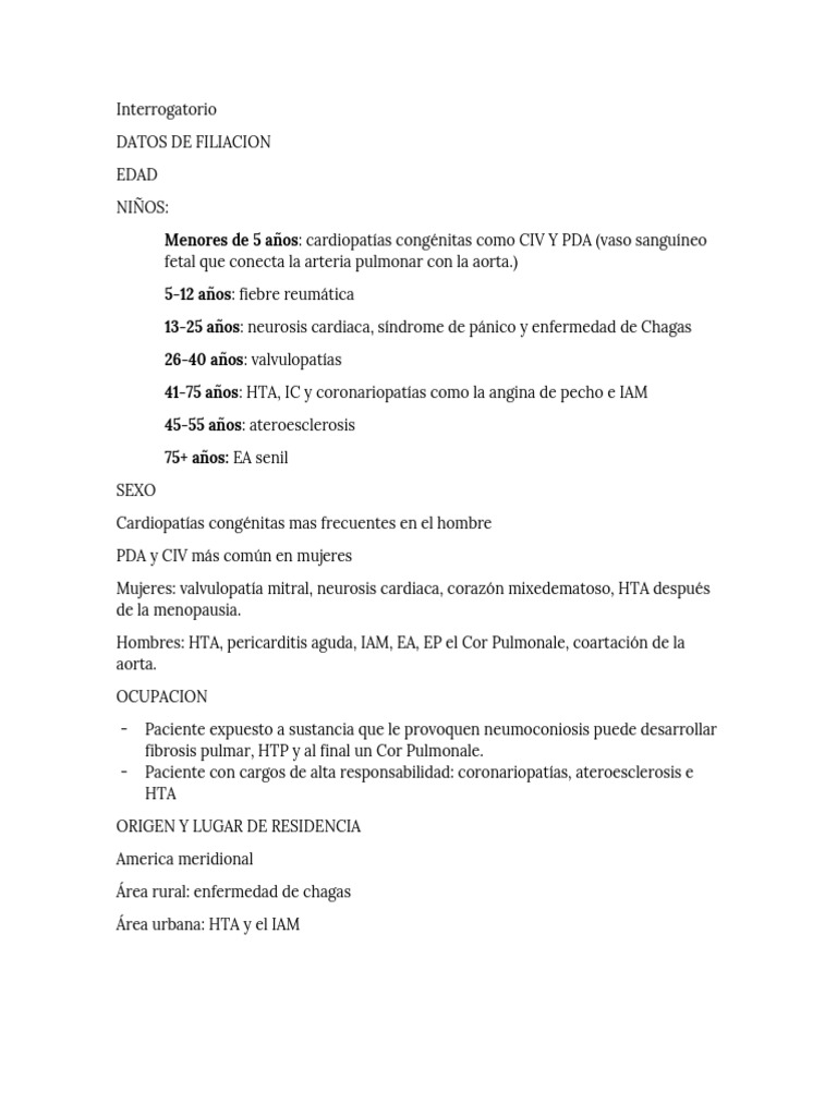 Semio Cardio Resumen | PDF | Defecto cardiaco congenito | Hipertensión