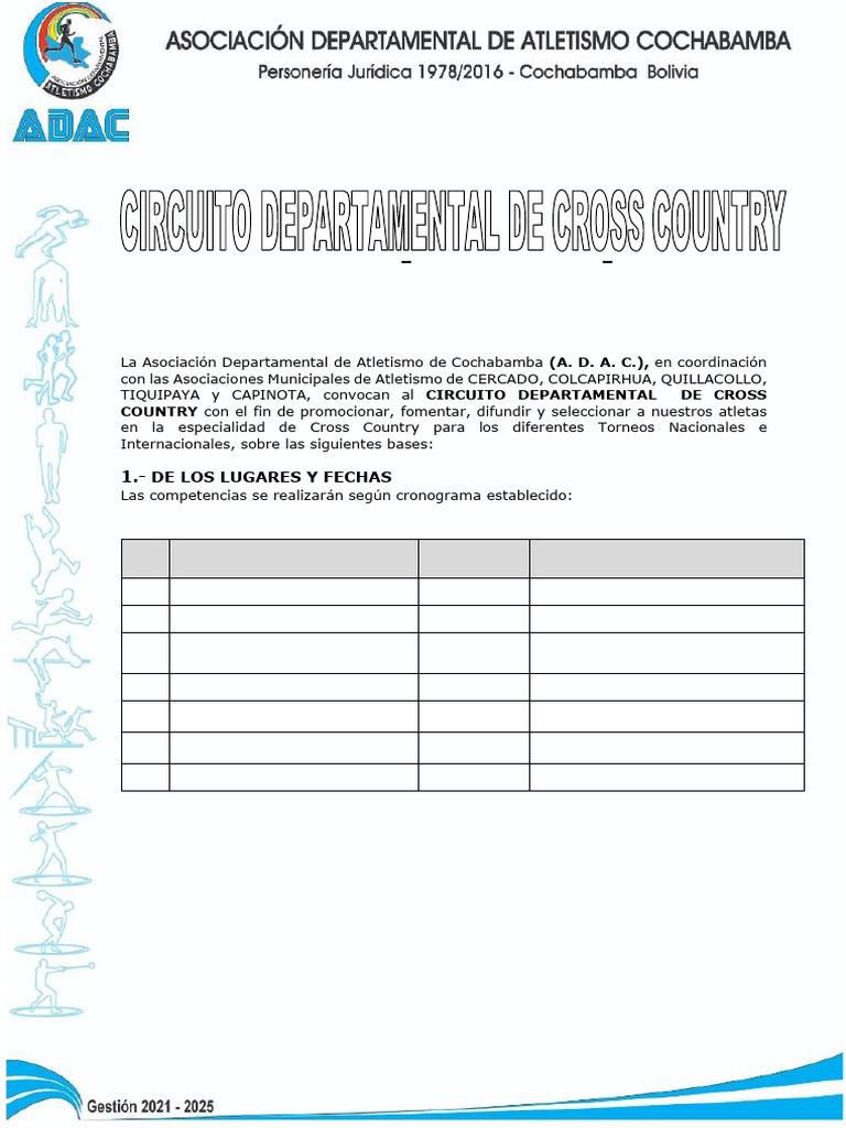 Circuito Cross 2023 | PDF | Deporte del atletismo
