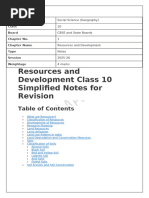Class 10 Social Science Notes For Session 2025-26 Chapter - 1 Resources ...