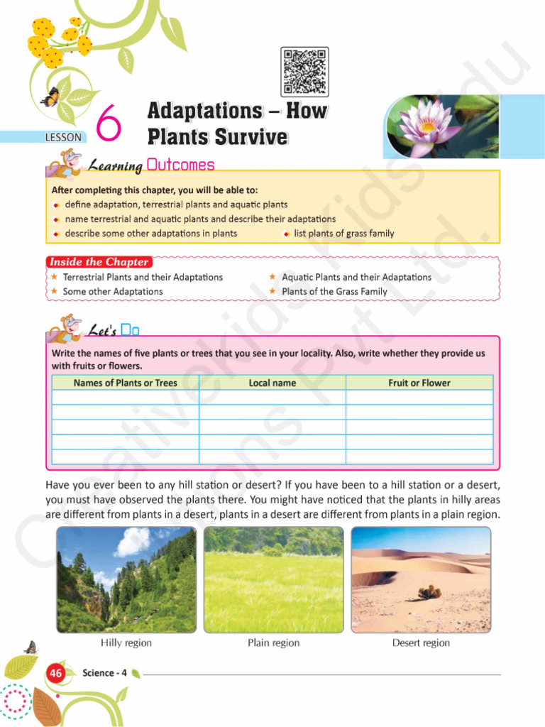 Science 6 Adaptions-How Plants Survive | PDF