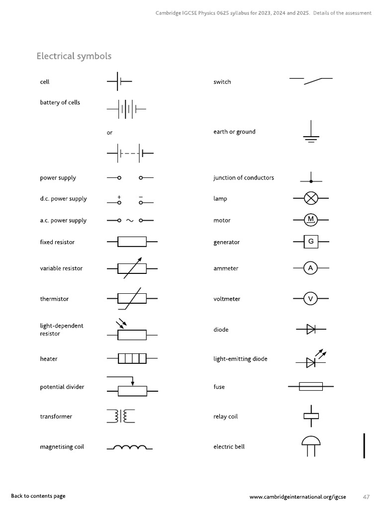 Circuit Symbols | PDF