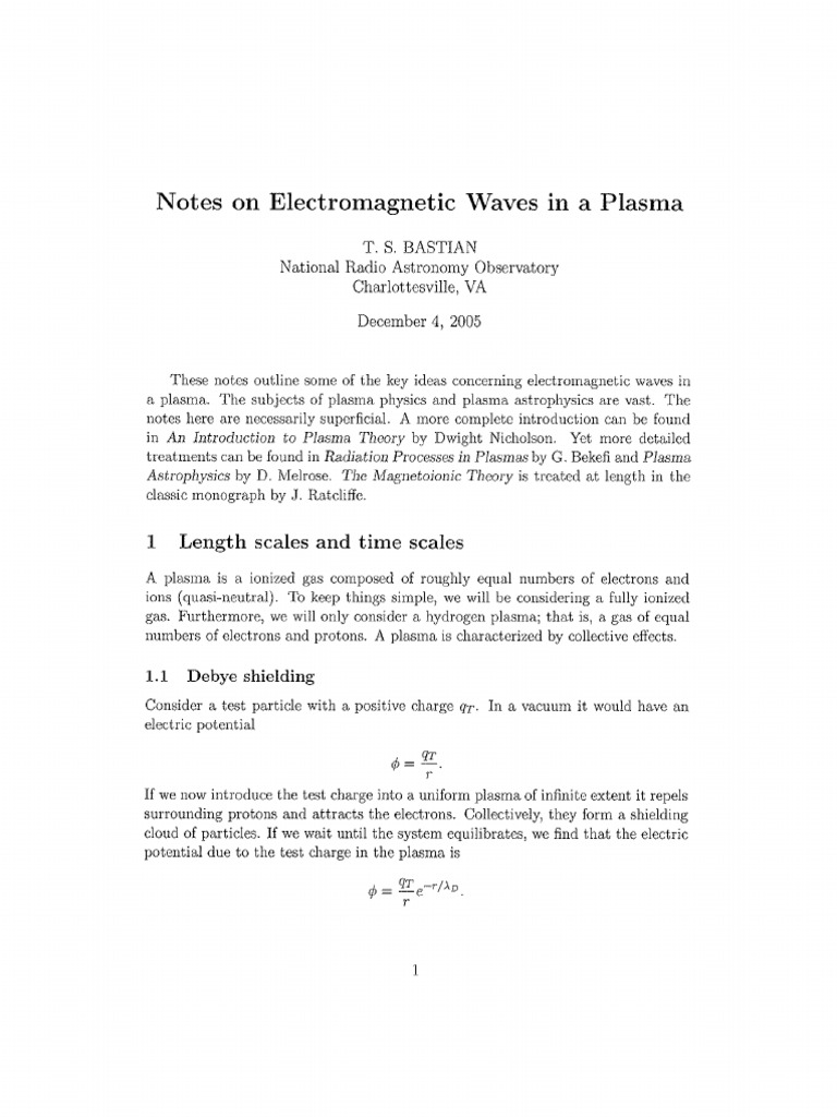 Notes On Waves | PDF