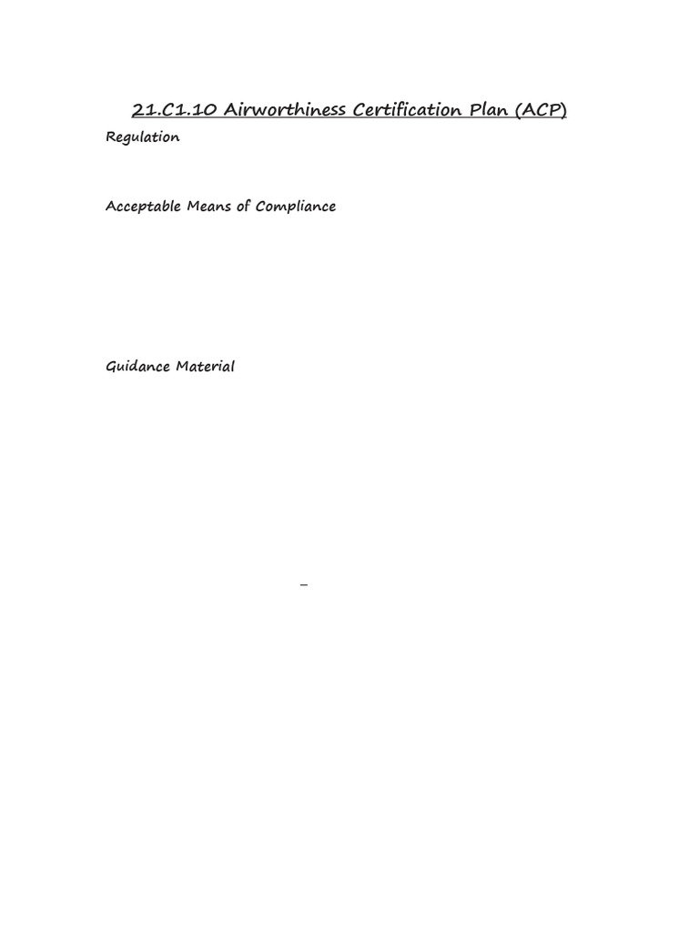 ACP Template As Per IMTAR 2021 | PDF