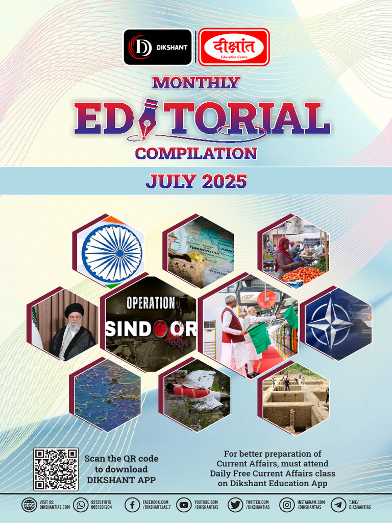 Dikshant Editorial Compilation July 2025 | PDF