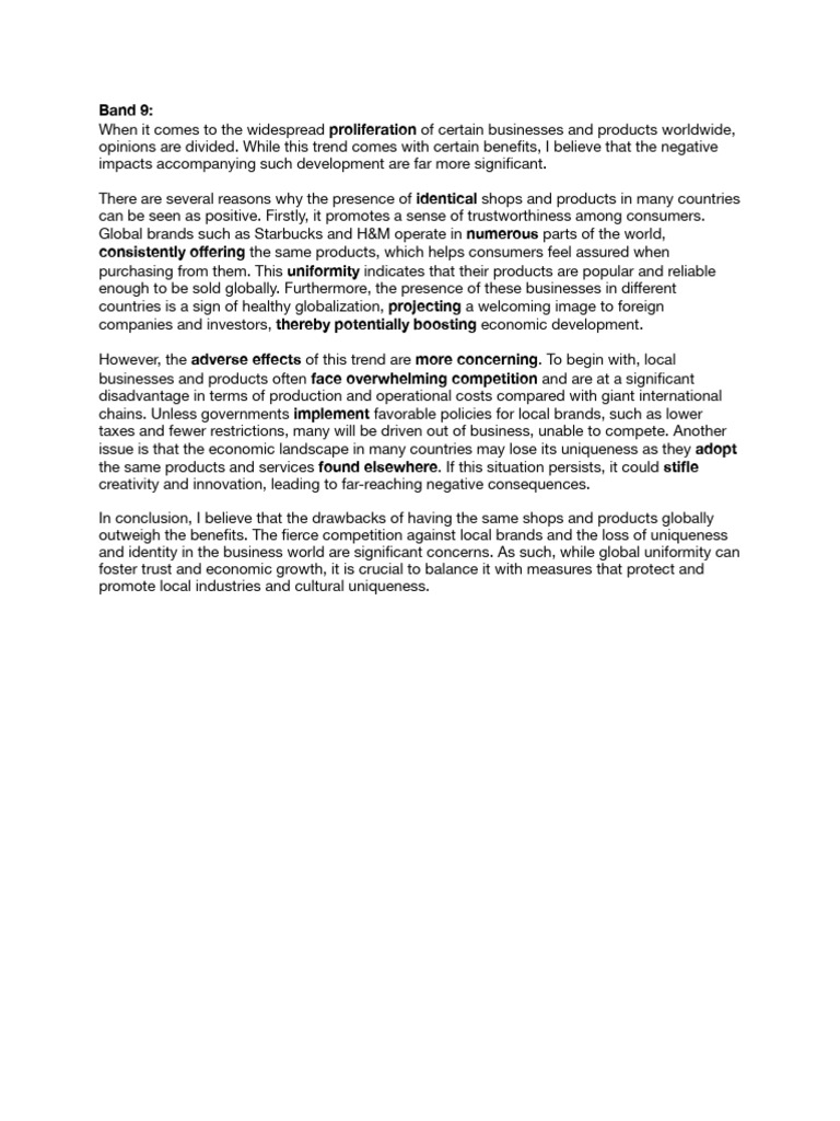 Task 2.1 Practice - Writing Band 9 | PDF