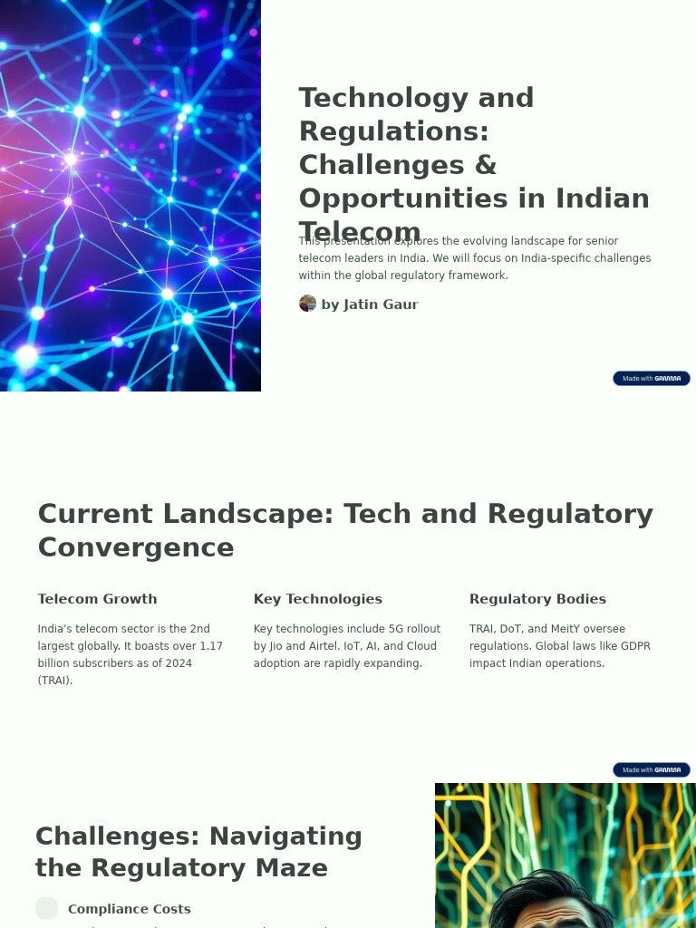 Challenges in Indian Telecom Sector | PDF | Regulatory Compliance ...