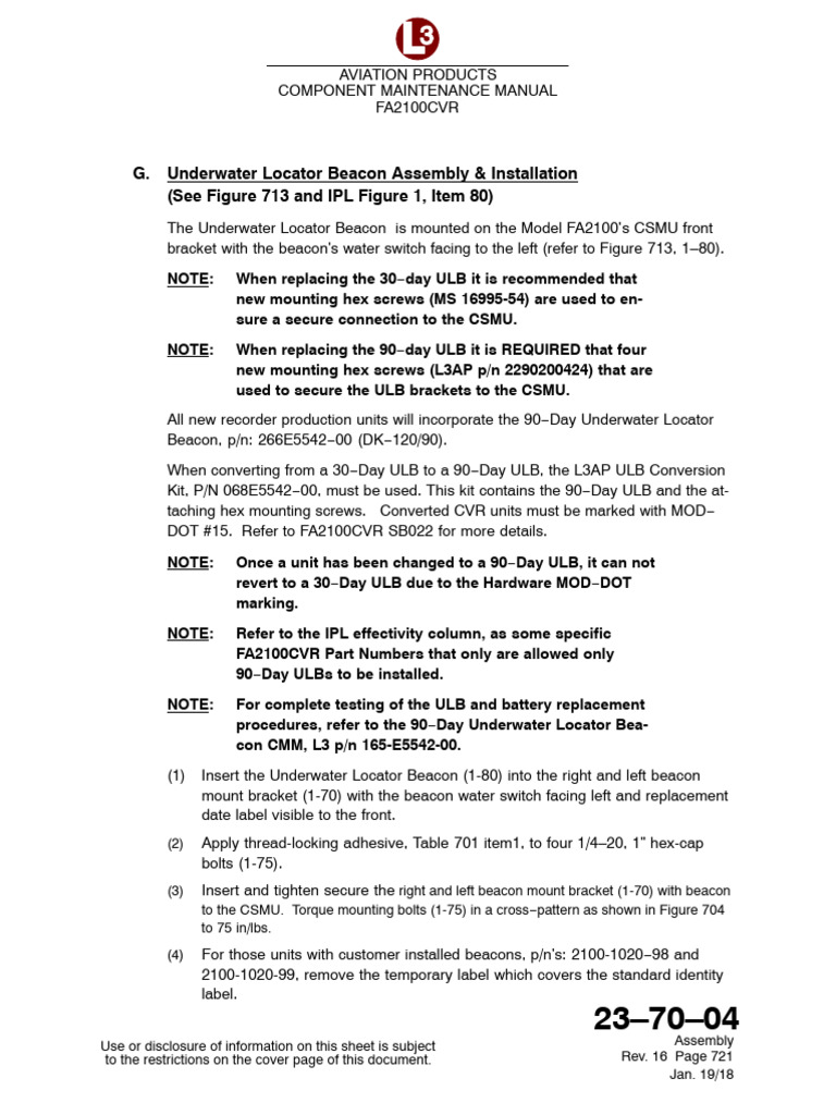 Underwater Locator Beacon | PDF