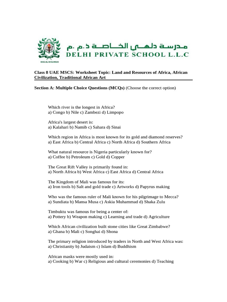 CH1-Rational-Diff Work Sheet WS2 | PDF | Africa | West Africa