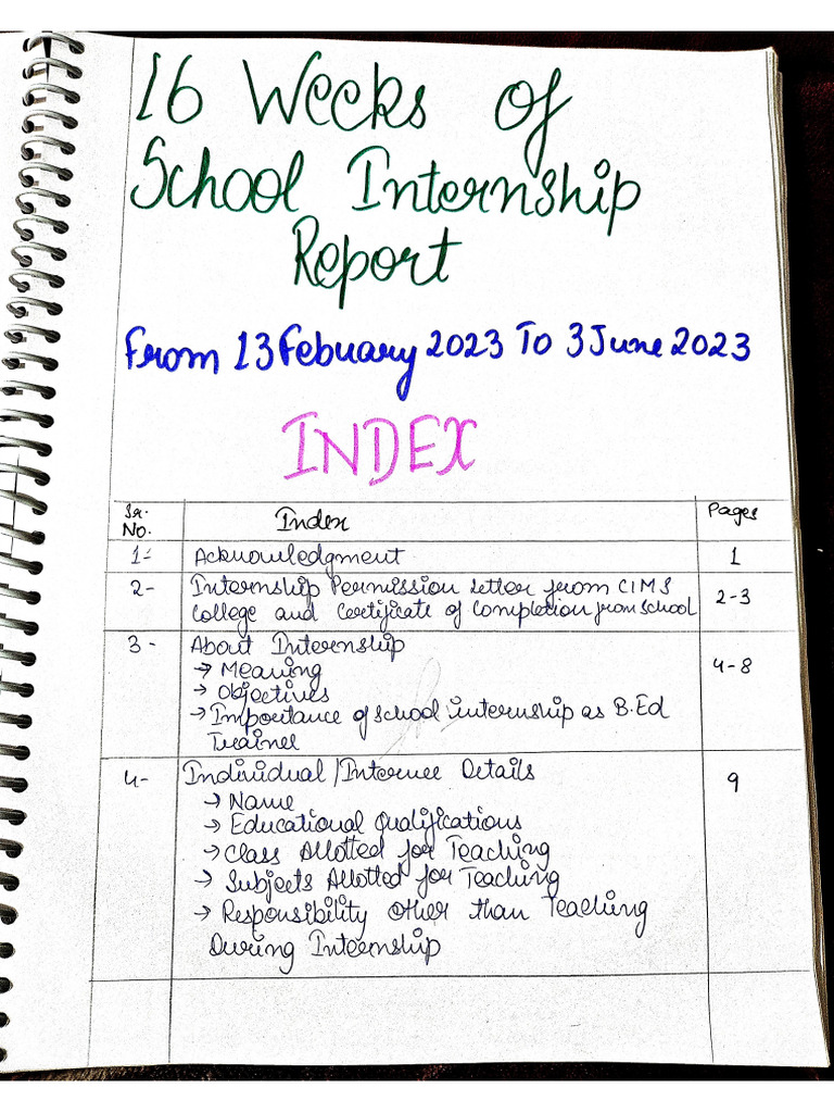 Internship File PDF | PDF
