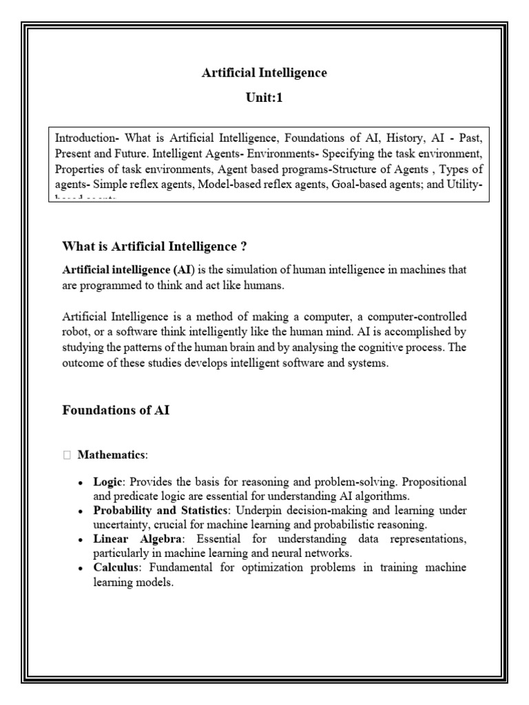 Ai Final | PDF | Artificial Intelligence | Intelligence (AI) & Semantics