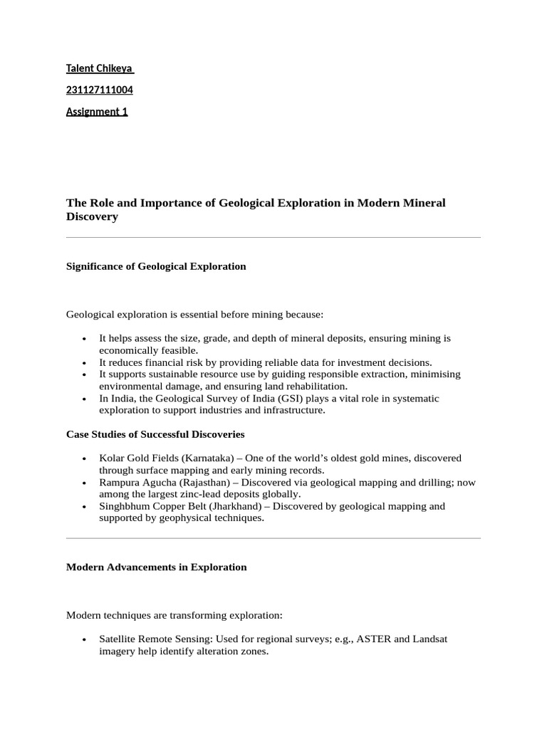 Talent Chikeya Assignment 1 | PDF
