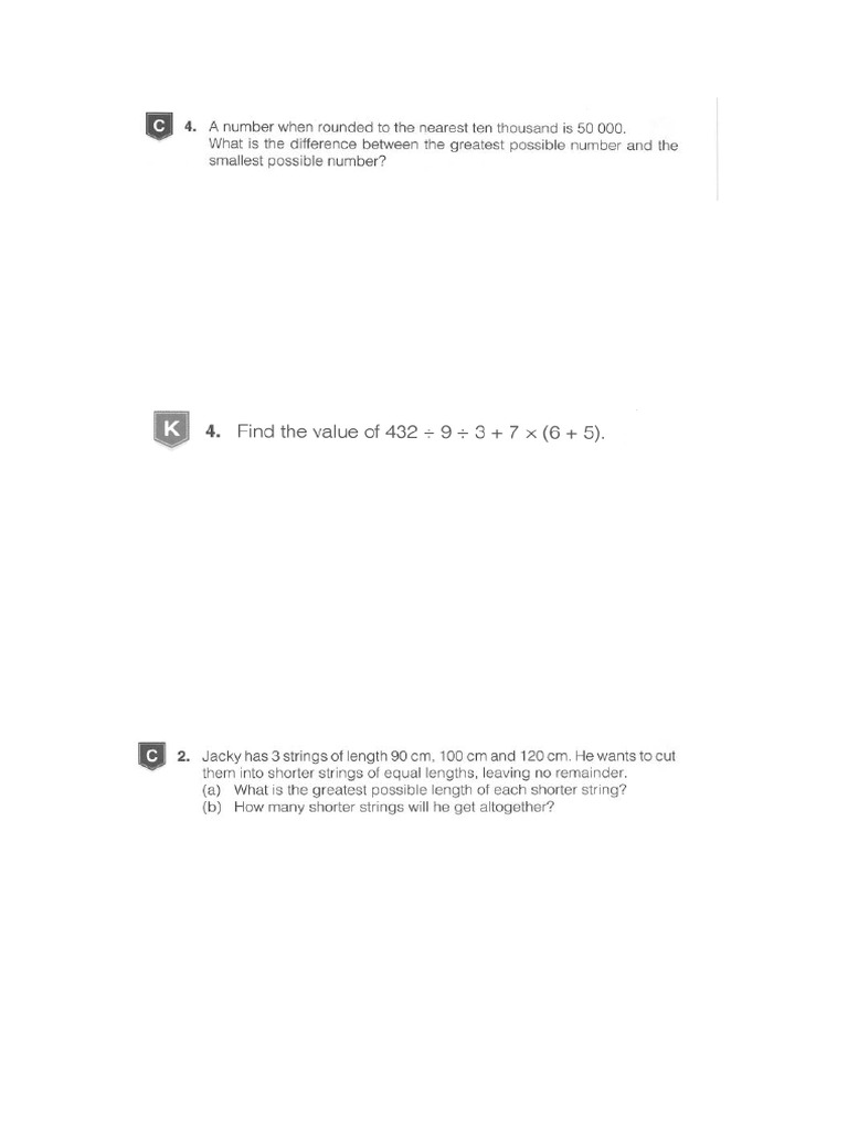 PSLE Revision S1 - ϰ | PDF