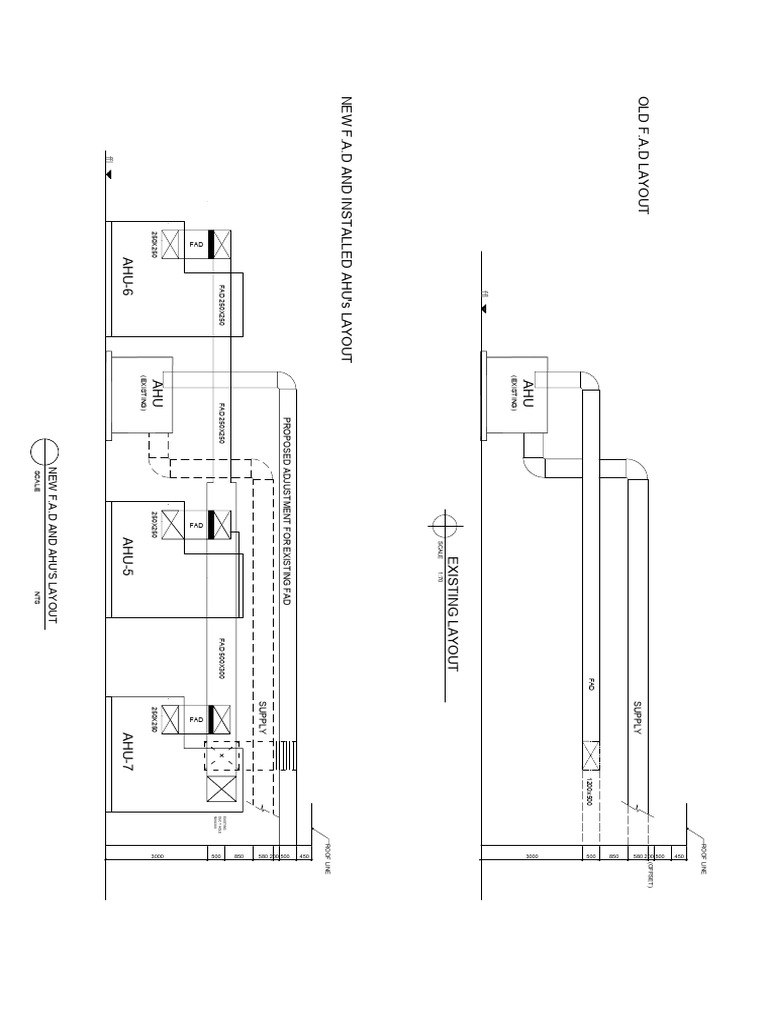 Ahu and Fad Layout | PDF