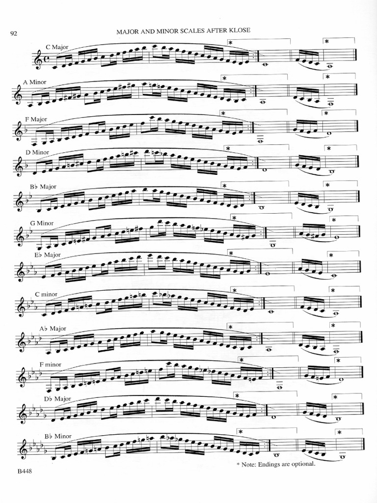 Clarinet Scales | PDF