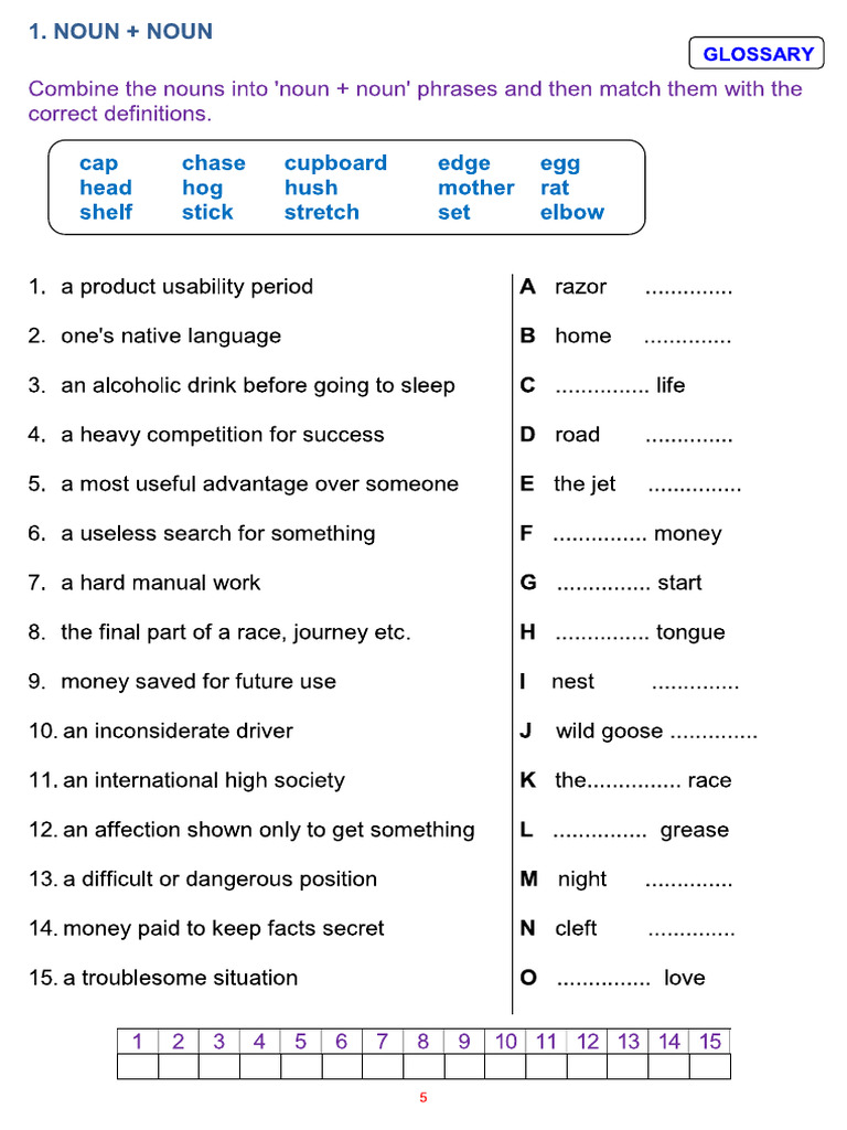 Idiom Practice On 1,2,3 | PDF