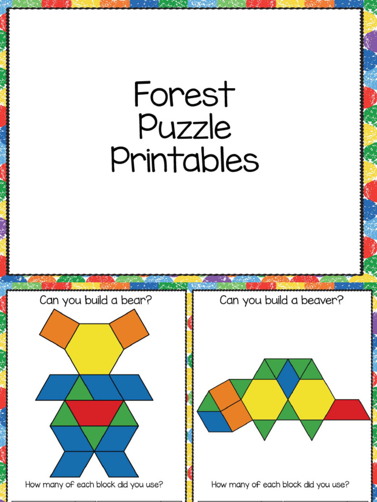 Forest Puzzle Printables A | PDF