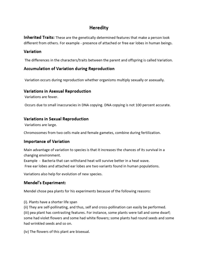 Heredity | PDF | Dominance (Genetics) | Reproduction