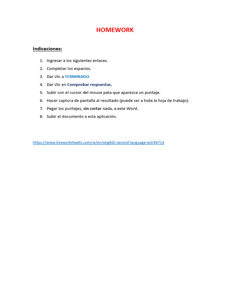 HOMEWORK - Adjectives | PDF