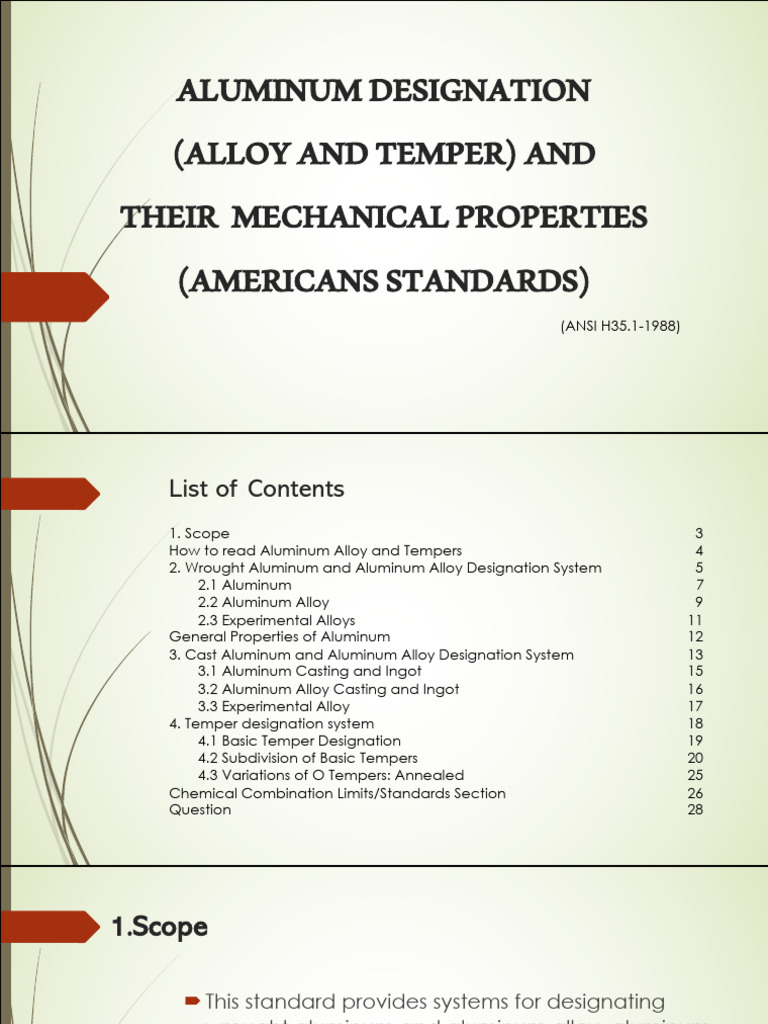 Aluminum Alloy Designation Systems Guide | PDF | Heat Treating | Alloy